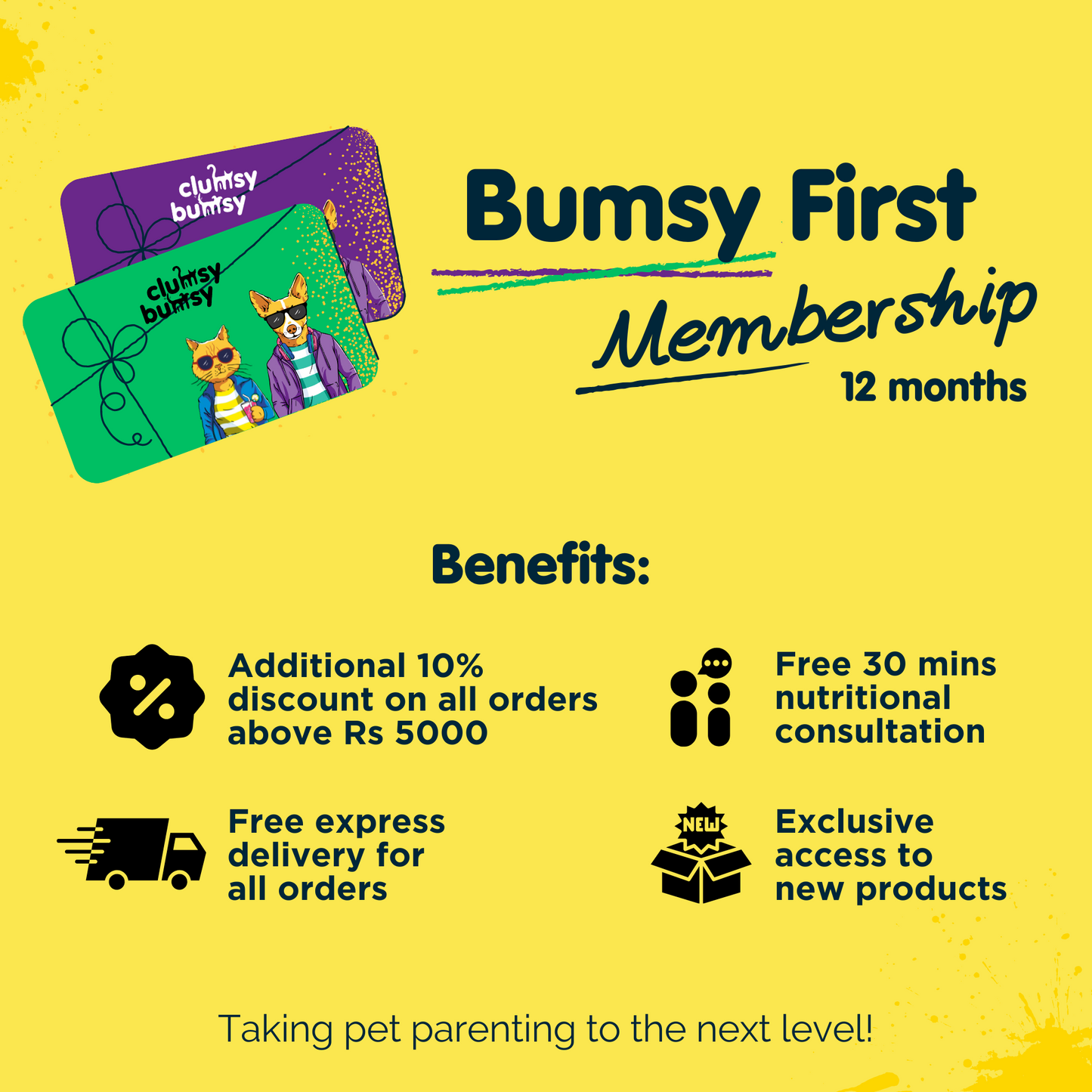 Bumsy First 12 Months Membership – Clumsy Bumsy